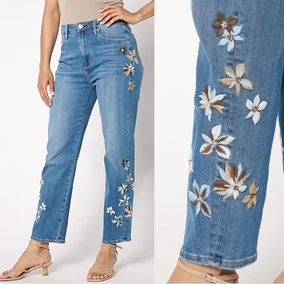 DRIFTWOOD | Jeans | Driftwood Royce Straight Ankle Embroidered Indigo ...